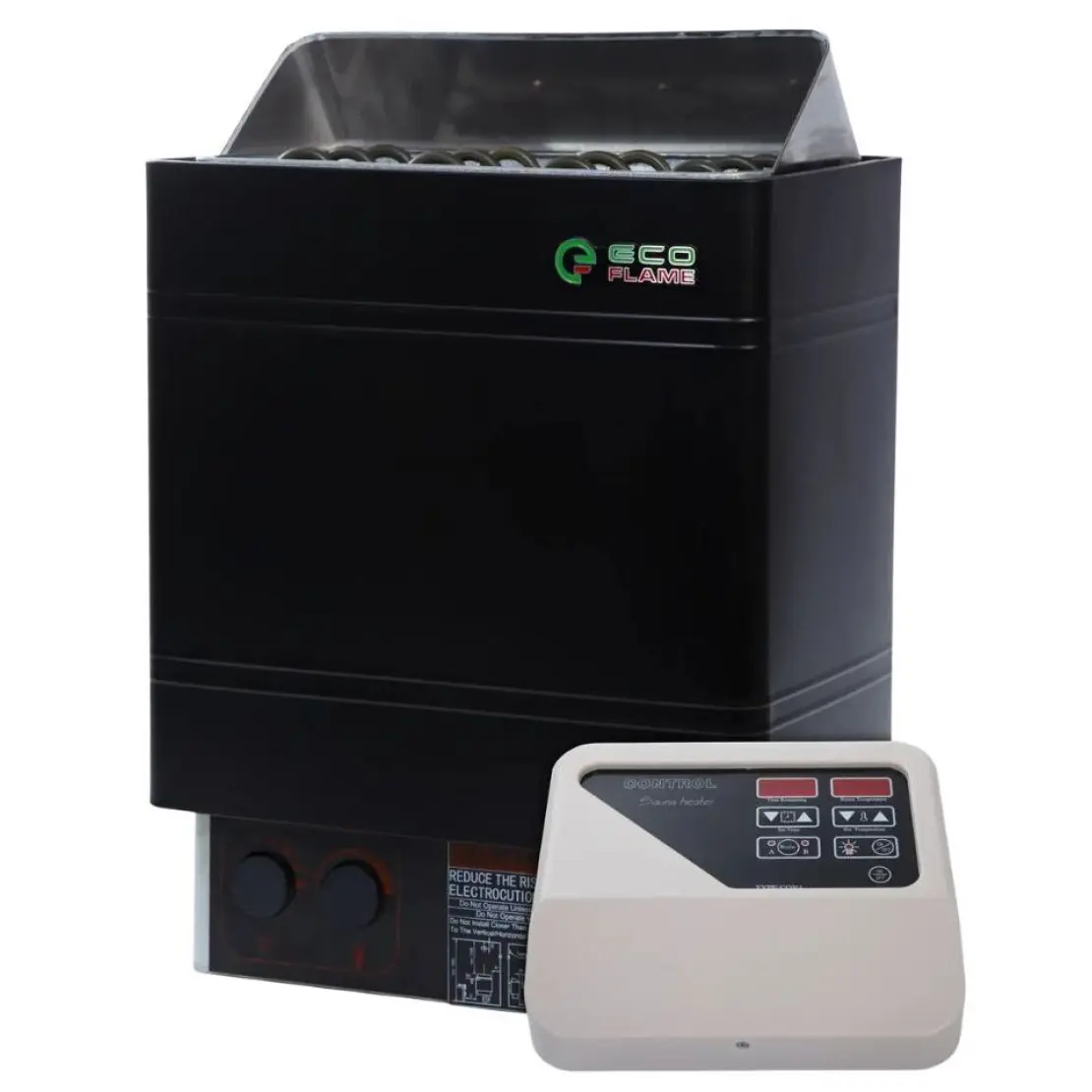 Buy an electric heater EcoFlame AMC D 4.5 kW with a CON4 remote control